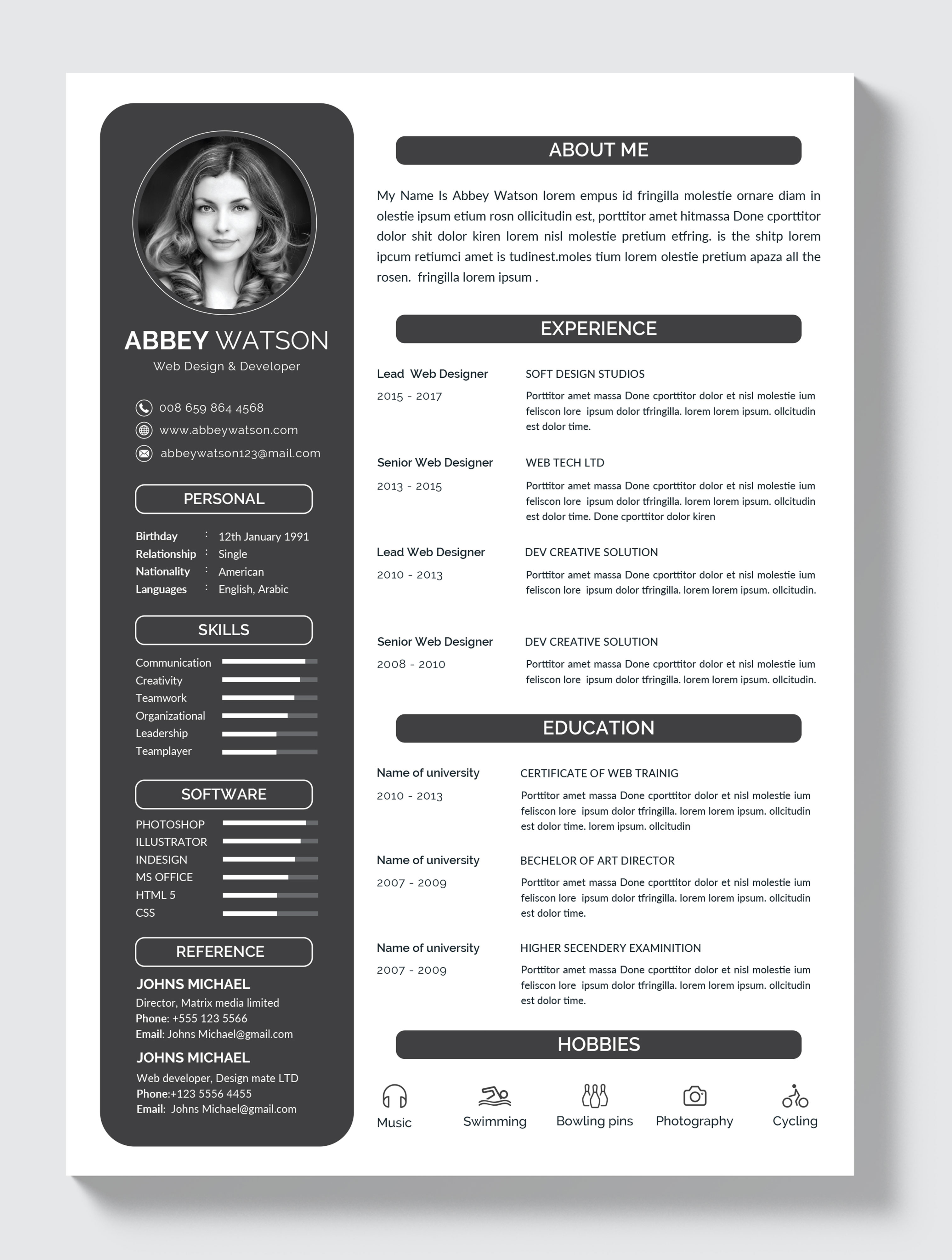 CV/Resume – Camroo Projects